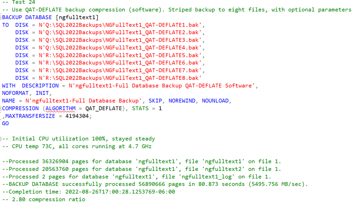 Improving Sql Server Database Backup Performance Glenn S Sql Server
